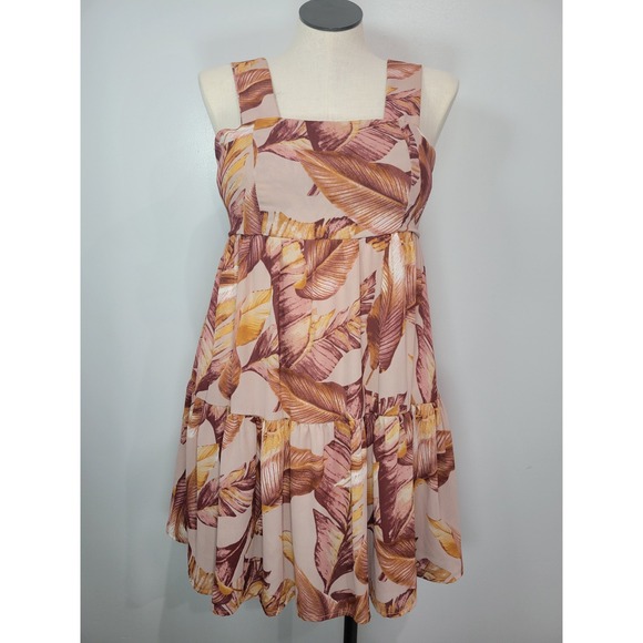Adrienne | Dresses | Anthropologie Adrienne Women Tropical Print Square ...